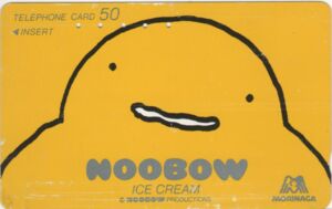 Phonecard: Noobow Ice Cream - Morinaga (NTT, Japan(110-011-Cartoons ...