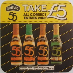Beer Coaster: Britvic 55 (Britvic, United Kingdom of Great Britain ...