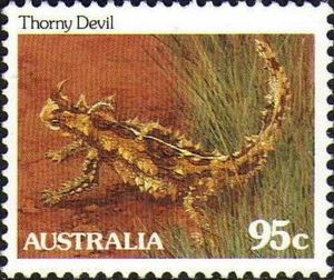 Stamp: Thorny Devil (Moloch horridus) (Australia(Reptiles and ...