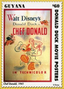 Stamp: Chef Donald, 1941 (Guyana(Disney - Donald Duck Movie Posters I ...