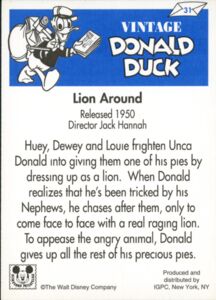 Stamp: Lion Around, 1950 (Guyana(Disney - Donald Duck Movie Posters I ...