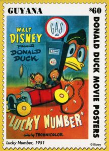 Stamp: Lucky Number, 1951 (Guyana(Disney - Donald Duck Movie Posters I ...