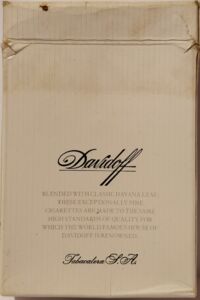 Cigarette Pack: Davidoff (SpainCol:ES-CT-0117