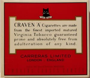 Cigarette Pack: Craven "A" Virginia Cigarettes (NetherlandsCol:NL-CT-0127