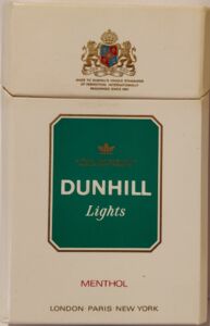 Paquete de Cigarrillos: Dunhill Lights Menthol (Países BajosCol:NL-CT-0130
