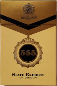 Cigarette Pack: 555 State Express (United Kingdom of Great Britain ...