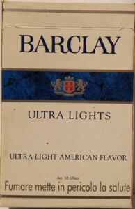 Cigarette Pack: Barclay Ultra Lights (Switzerland(Barclay Ultra Lights ...