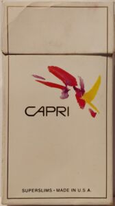 Paquete de Cigarrillos: Capri Superslims (Estados Unidos de AméricaCol ...