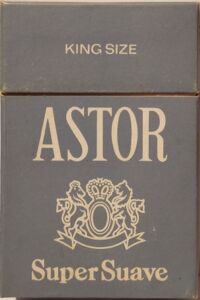 Cigarette Pack: Astor Super Suave (VenezuelaCol:VE-CT-0163