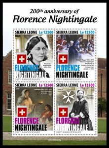 Stamp: 200th Anniversary of the Birth of Florence Nightingale (Sierra ...