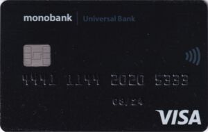 Bank Card: VISA monobank (Universal Bank, UkraineCol:UA-VI-0759.03