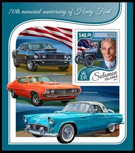 Stamp: Henry Ford (1863-1947) (Solomon Islands(Hennry Ford (2017)) Mi ...