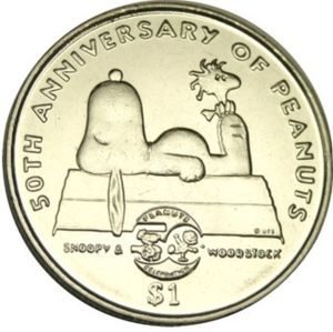 Moneda: 1 Dollar (Snoopy & Woodstock) (Niue) (Numismatic Product ...
