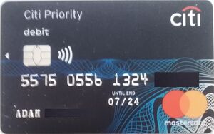 Bank Card: Citi Priority (Bank Handlowy/Citibank, PolandCol:PL-MC-0068.07