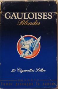 Cigarette Pack: Gauloises Blondes (France) Col:FR-CT-0001