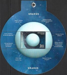 Stamp: Uranus (Türkiye (Turkey)(The Planets (2020)) Mi:TR 4607HB,Sn:TR 3725g