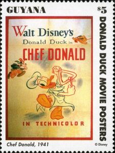 Stamp: Chef Donald, 1941 (Guyana) (Disney - Donald Duck Movie Posters ...