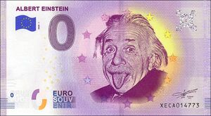 Billete de Banco: 0€ Germany-Albert Einstein (Fantasía Euro Souvenir ...