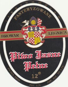 Drink Label: Jasne pelne piwo 12% (Browar Legnica, PolandCol:PL-BEER-008462