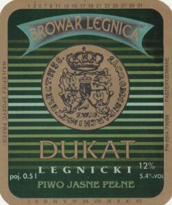 Drink Label: Dukat (Browar Legnica, PolandCol:PL-BEER-008525