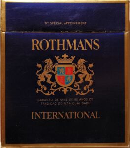 Cigarette Pack: Rothmans Iternational (Brazil(Rothmans International ...