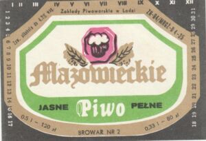 Drink Label: Mazowieckie piwo (Browar Nr. 2 Lodz, PolandCol:PL-BEER-008757