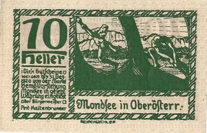 Banknote: 10 Heller (Austrian Notgeld(Mondsee) Jak:JPR0626c1-10