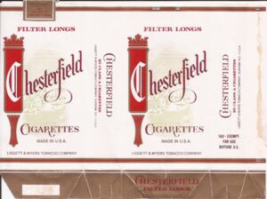 Cigarette Pack: Chesterfield (United States of AmericaCol:US-CT-0034