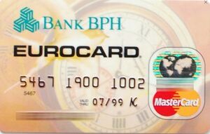 Bank Card: Eurocard (Bank BPH, PolandCol:PL-MC-0572