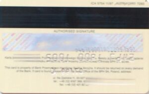 Bank Card: Eurocard (Bank BPH, PolandCol:PL-MC-0572