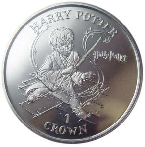 Coin: 1 Crown (Harry Cast a Magic Spell) (Isle of Man(I77 - One Crown ...
