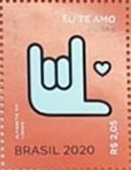 Selo: I Love You in Brazilian Sign Language (Brasil(Libras : Língua ...
