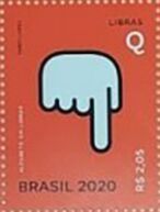 Selo: Letter Q in Brazilian Sign Language (Brasil(Libras : Língua ...