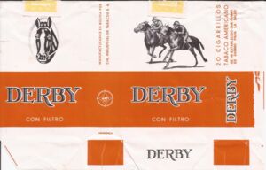 Cigarette Pack: Derby con Filtro (Bolivia) Col:BO-CT-0026