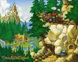 Sello: Walt Disney´s Diamond Mine Railroad (Guyana) (Disney Trains ...