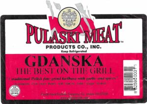Food Label: Pulaski Meat Gdanska Kielbasa (Pulaski Meat Products Co ...