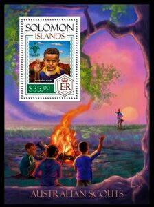 Stamp: Australian Scouts (Solomon Islands(Scouts (2014)) Mi:SB BL260