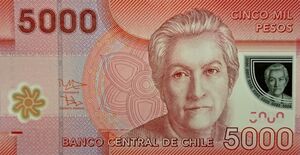 Banknote: 5,000 Pesos (Chile(2009-2021 Issue) Wor:P-163h