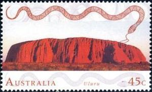 Stamp: Uluru (Ayers Rock), Northern Territory (Australia(World Heritage ...