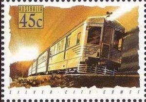 Stamp: Silver City Comet, New South Wales (Australia(Trains) Mi:AU 1351 ...