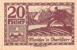Banknote: 20 Heller (Austrian Notgeld(Mondsee) Jak:JPR0626e1-20