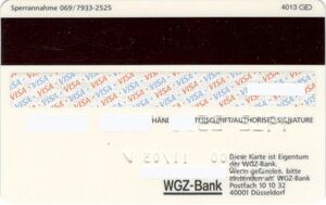 Bank Card: Volksbank Steinfurt-Emsdetten (WGZ-Bank, Germany, Federal ...