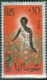 Stamp: Sesame (Somalia(Girl harvesting) Mi:SO 19,Sn:SO 253,Yt:SO 12,Sg ...