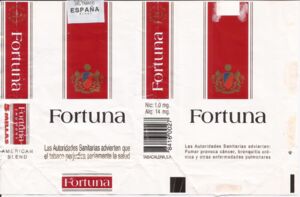 Cigarette Pack: Fortuna (Spain(Fortuna) Col:ES-CT-0143