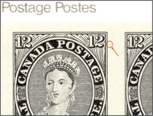 Stamp: Pair of 1851 12d Queen Victoria black stamps (Canada(Capex 78 ...