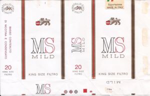 Cigarette Pack: MS Mild (Italy) Col:IT-CT-0004