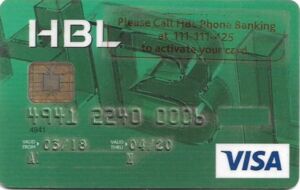 Bank Card: HBL Visa (Habib Bank Ltd,, PakistanCol:PK-VI-0018