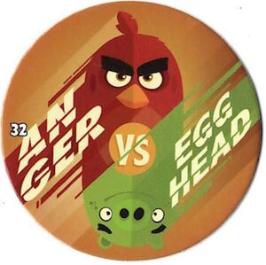 Meal Toy: #32 (Flippo's/Pogs/Tazos, Worldwide(Angry Birds) Col:CHIPI-AB-32