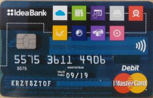 Bank Card: Idea Bank Debit (Idea Bank, PolandCol:PL-MC-0152.04