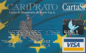 Bank Card: Cartasi (Cassa di Risparmio di Prato, ItalyCol:IT-VI-0097.02